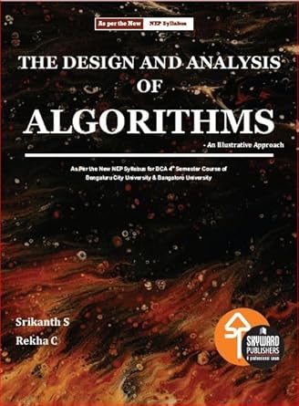 Design & Analysis of Algorithms for BCA Course (BNU) : Srikanth S ...