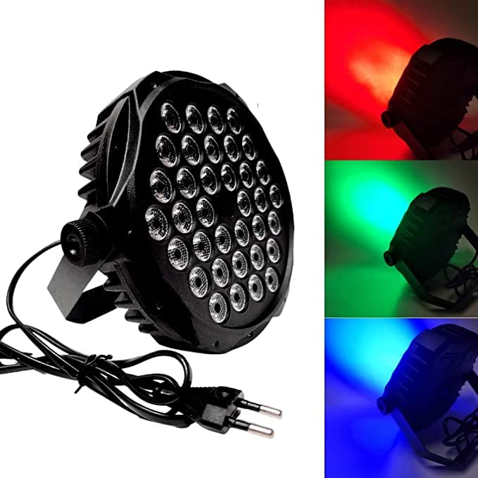 DIGICOP Lights 36 Led RGB Fashion Par. Light Black Plastic Body with ...