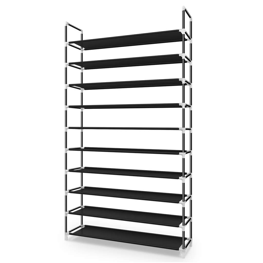 Awenia 10 Tiers Shoe Rack Organizer 60 Pairs Adjustable Shoes Shelf awenia-10-tiers-shoe-rack-organizer-60-pairs-adjustable-shoes-shelf