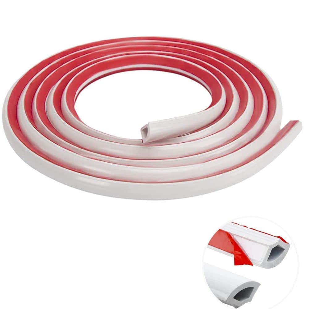5M PVC Flexible Quadrant Round Molding Trim,Floor Tile Edging Trim self ...