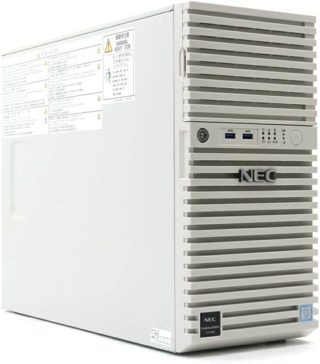 Amazon | NEC Express5800/T110h Xeon E3-1230 v5 3.4GHz 8GB 600GBx4台(SAS2.5インチ/12Gbps/RAID6構成) DVD ...