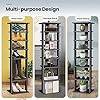 Amazon.com: COSTWAY 8-Tier Vertical Shoe Rack, Tall Narrow Shoe Storage ...