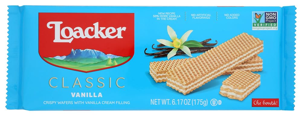 Amazon.com: Loacker Vanilla Wafers, 6.2000-ounces (Pack of9) : Grocery ...