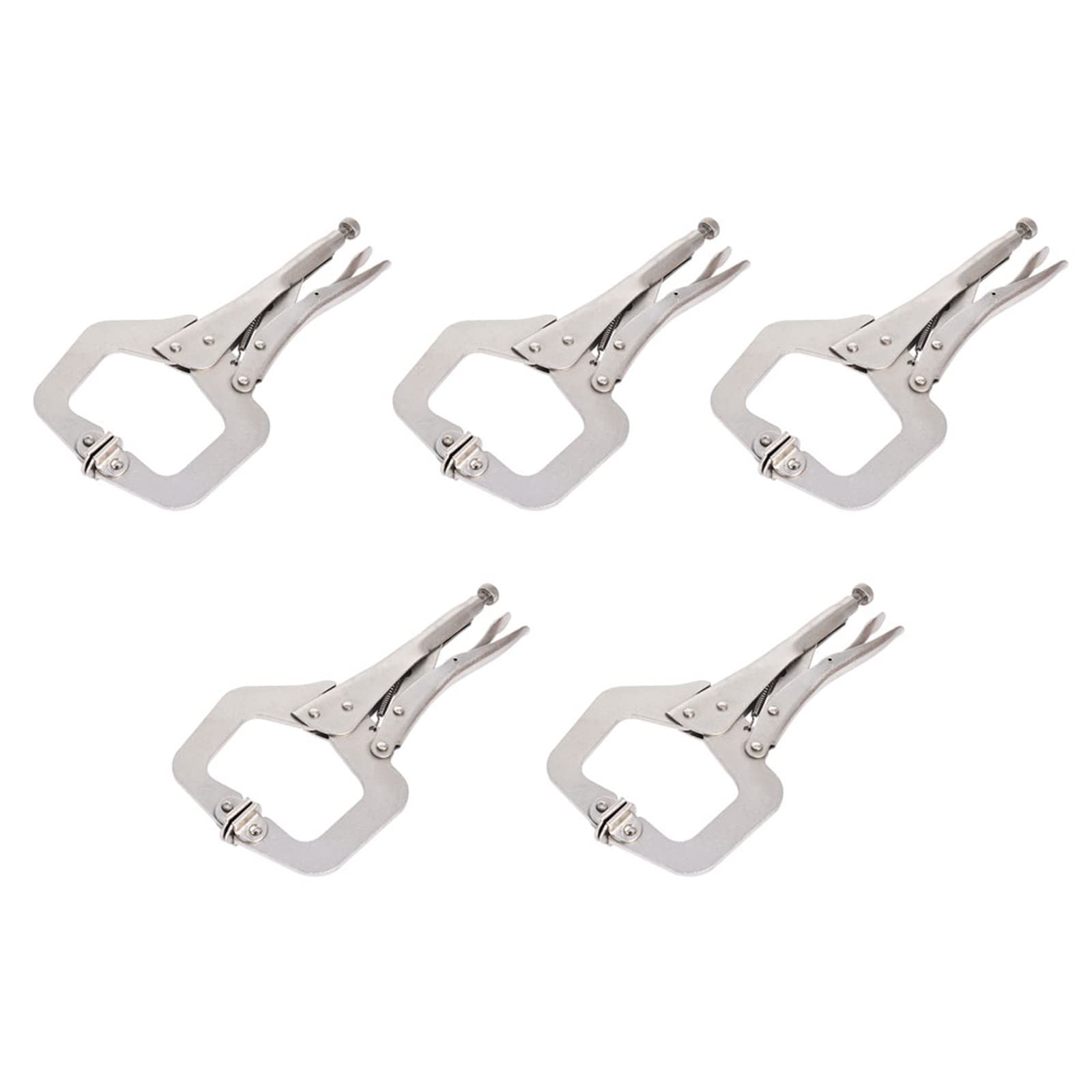 Snapklik.com : Autoparts 5pc 11 Locking Grip Vise C-Clamp