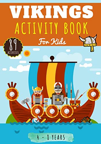 Vikings: Activity book For Kids Age 4-8 Years | 89 Activities, Games ...