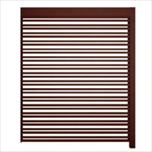 Amazon | LIXIL TOEX Gスクリーン 横スリット Aタイプ 連結本体 H29 W15 【リクシル】 【アルミフェンス 柵】 木調カラー 柿渋 | フェンス・垣