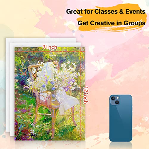 Snapklik.com : 24 Pack Canvases For Painting 9 X 12 Inch, Canvas Boards ...