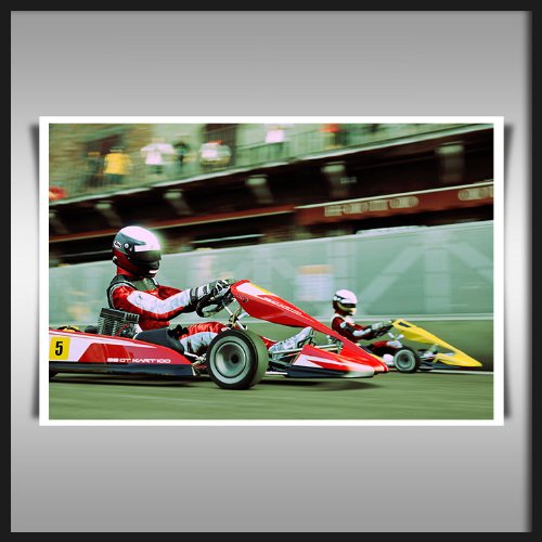KARTING A1 340GSM HEAVYWEIGHT COTTON CANVAS ART PRINT 90X60CMS : Amazon ...