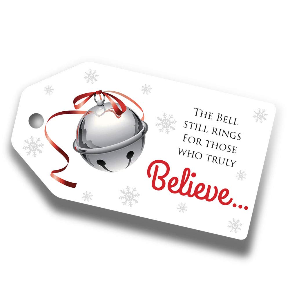 Believe Bell Labels Tags for Funny Christmas Kids Activity and Schools ...