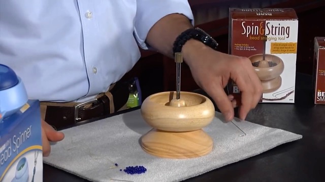 Watch Beadsmith Spin & String Mini -Wooden Bead stringing wheel on ...