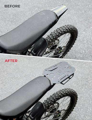 Snapklik.com : KEMIMOTO Mortorcycle Rear Rack Upgraded Aluminum Compatible