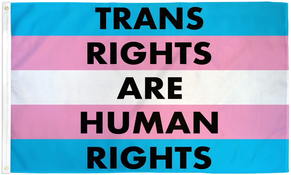 Amazon.com : Trans Rights Are Human Rights Poly Pride 3x5 Foot LGBTQ+ ...