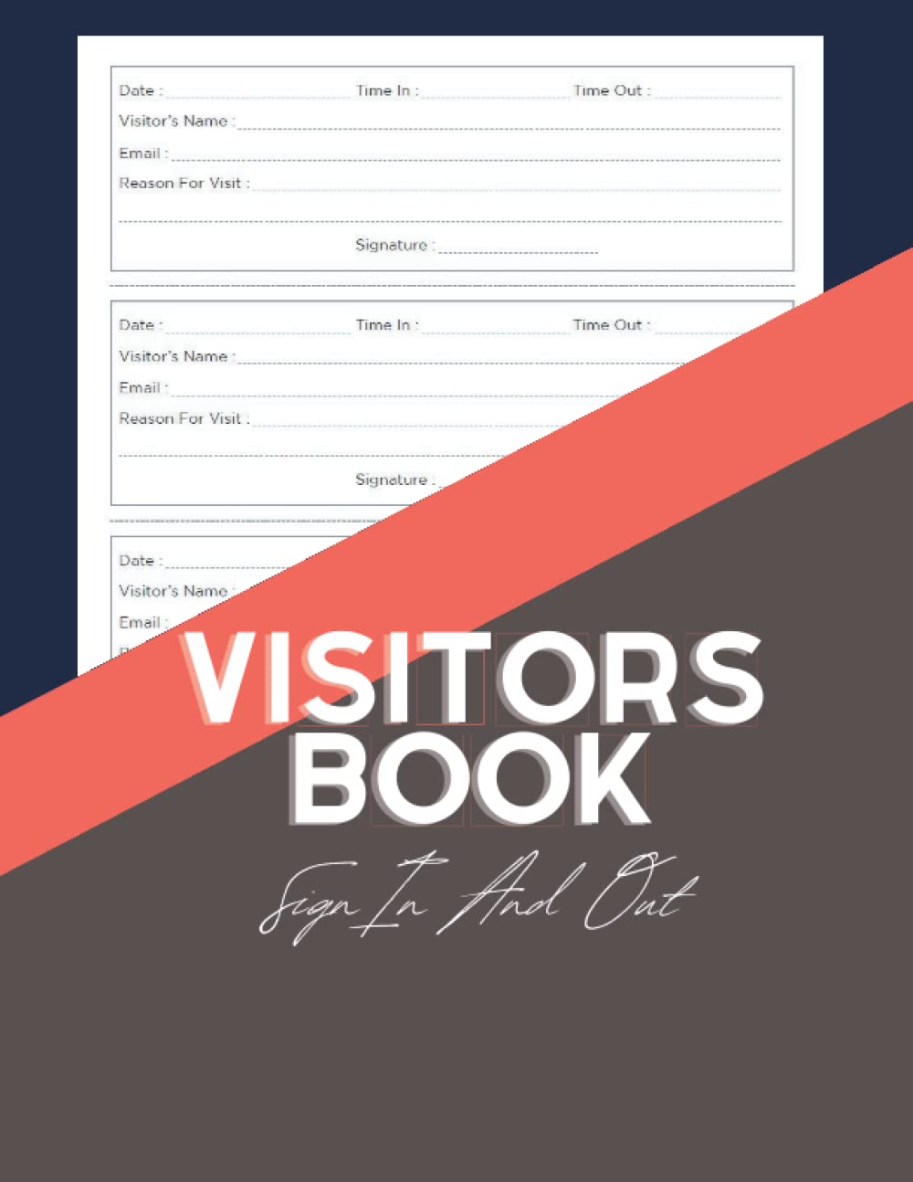 Buy Visitors Book Sign In and Out: Visitor Book | Visitor Sign in and ...