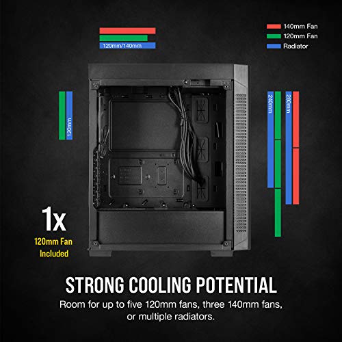 Corsair 110R Tempered Glass Mid-Tower ATX Case (CC-9011183-WW)