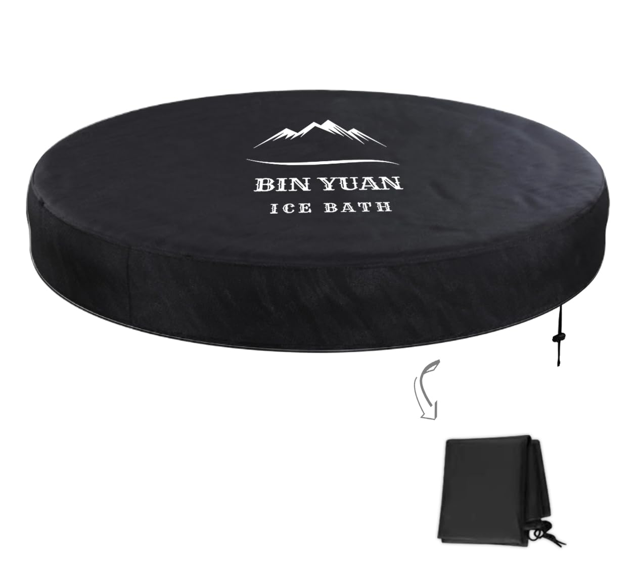 Snapklik.com : Portable Ice Bath Tub Cover 29.53in For Inflatable Cold ...