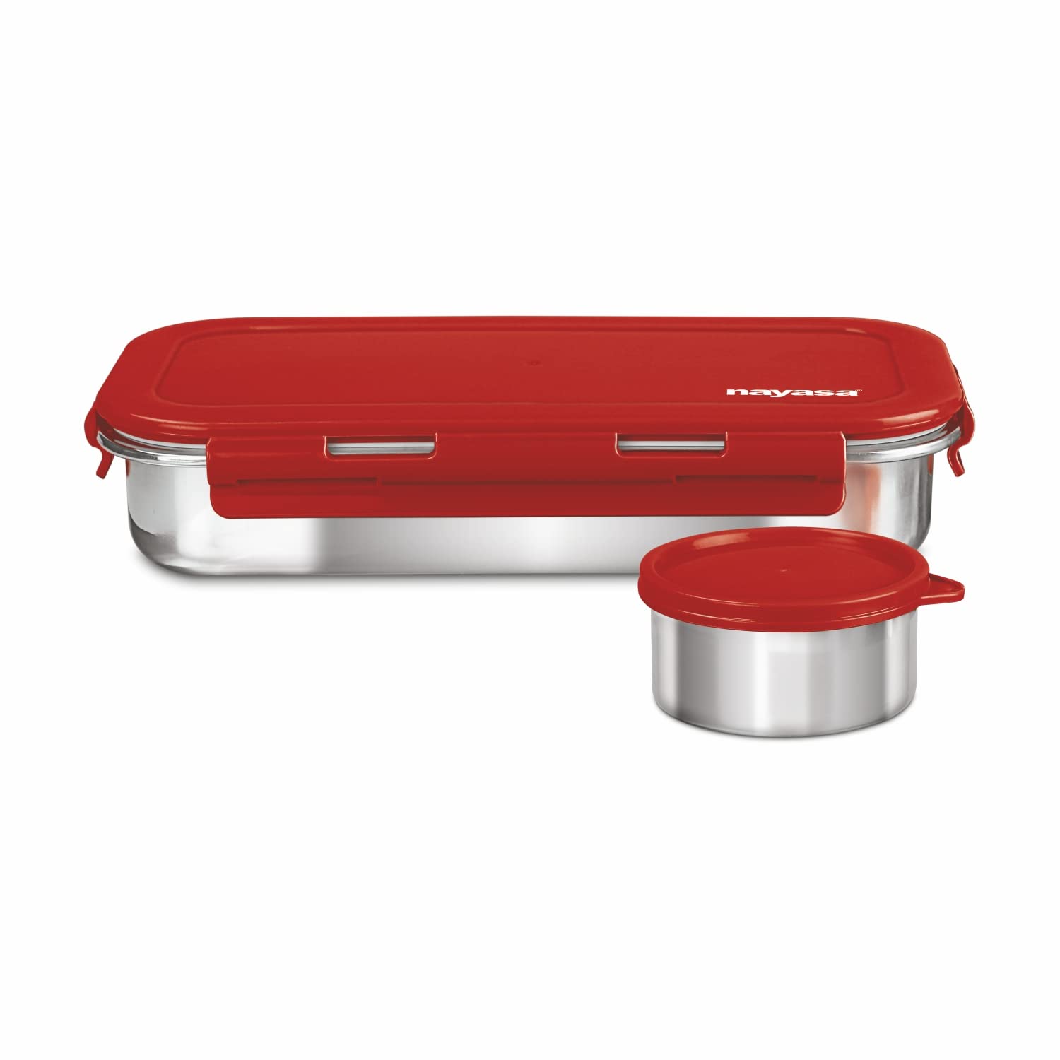 Nayasa Eco Roti Lunch Box - 580 Ml, Stainless Steel Kids Lunch Box with ...