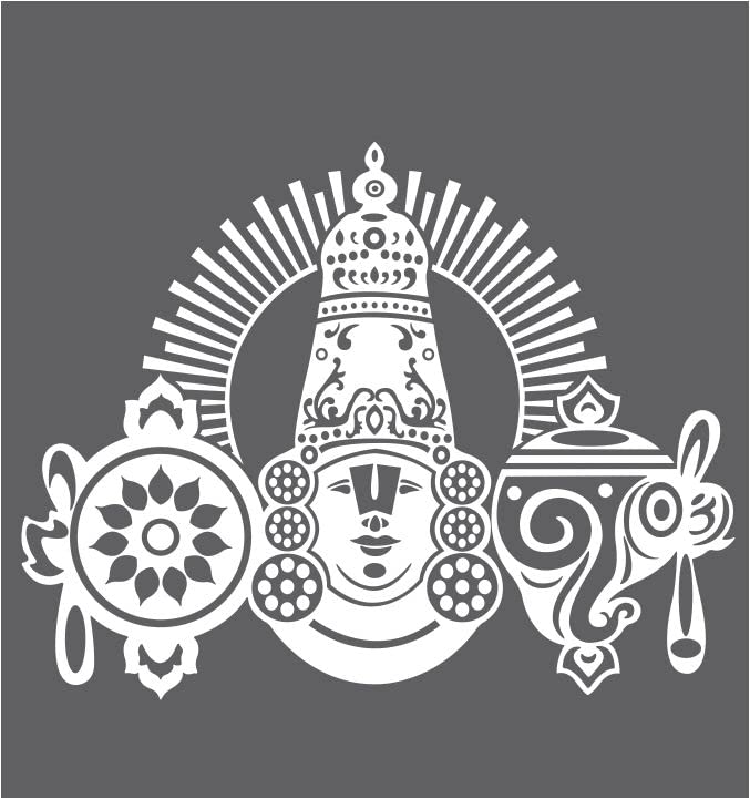Wall Guru Tirupati Balaji White Wall Sticker Size - 75 X 59 cm : Amazon ...