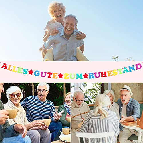 Alles Gute Zum Ruhestand Girlande Bunt Endlich Ruhestand Girlande Filz ...