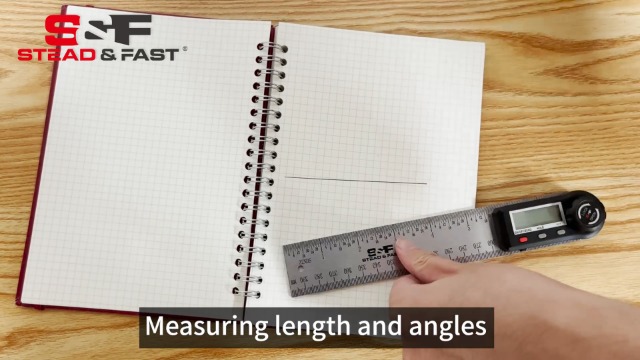 Watch How to use the S&F STEAD & FAST Digital Protractor Ruler on ...