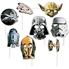 Amazon.com: Star Wars Photo Props (8 Pieces) Birthday Party Supplies ...