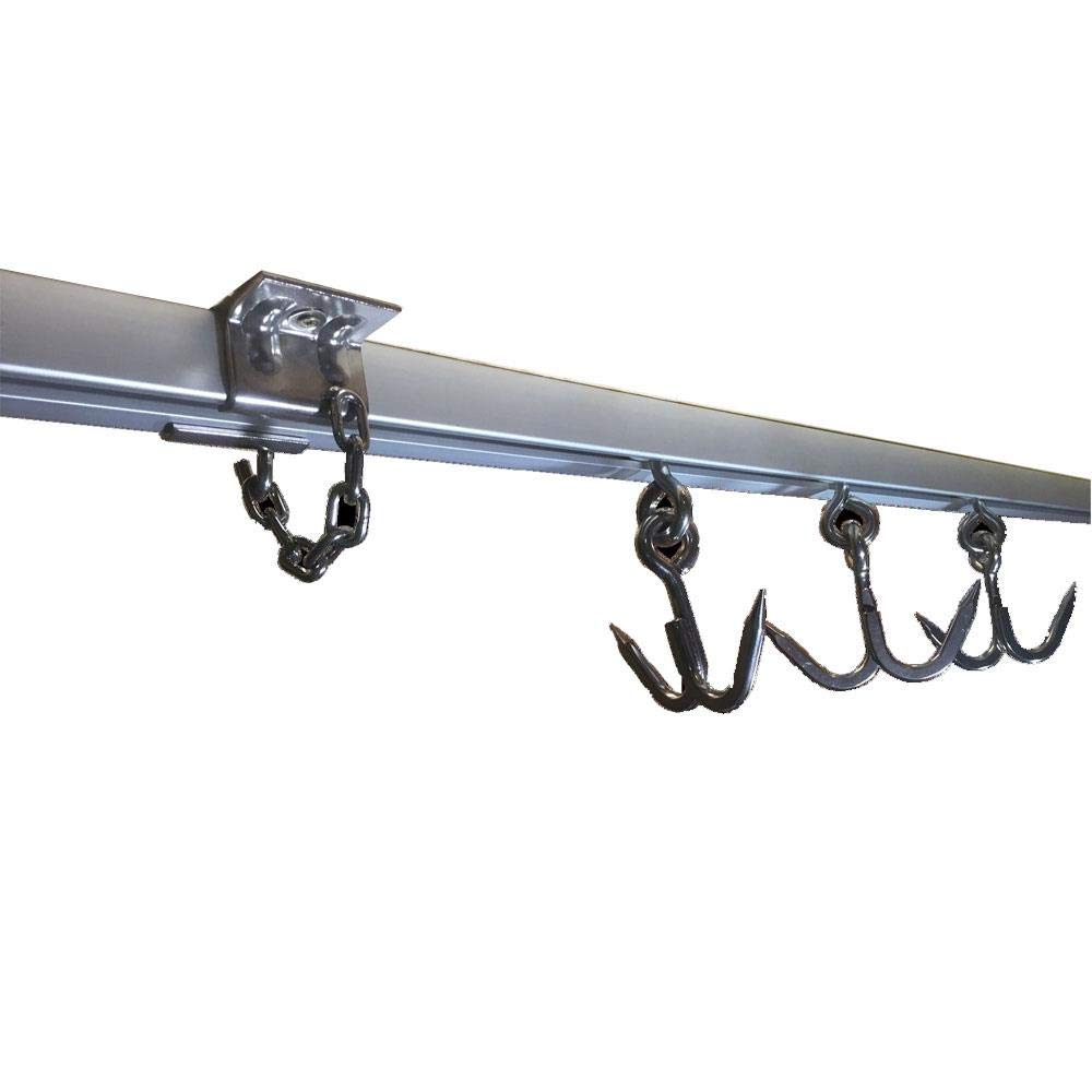 AirTech-UK 2M Hanging Meat Rail Sliding System for Meat Rooms and Meat ...