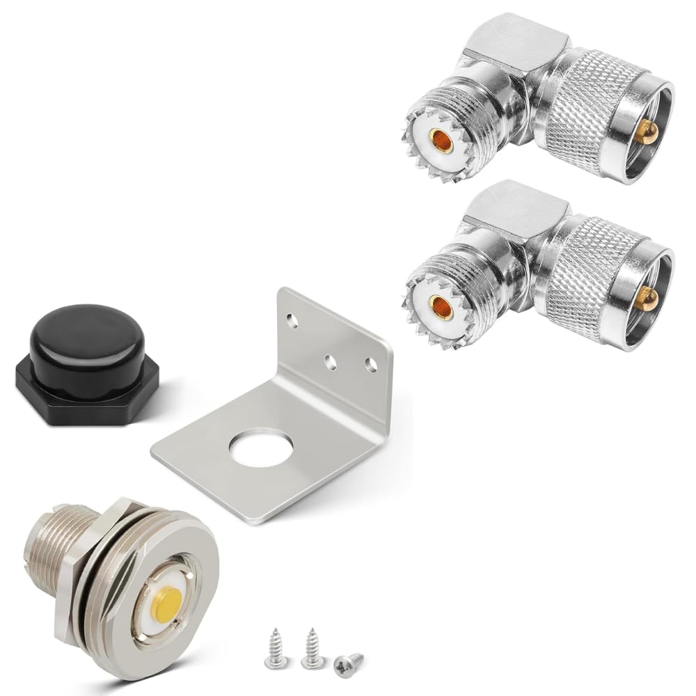 Amazon.com: Anina NMO Connector NMO to UHF PL259 Coax Adapter with L ...