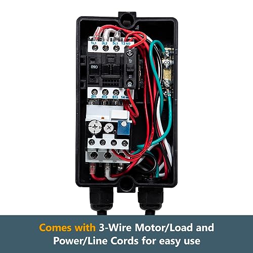 Snapklik.com : 71739 3-Phase Magnetic Switch Box 220-240V, 3 HP ...