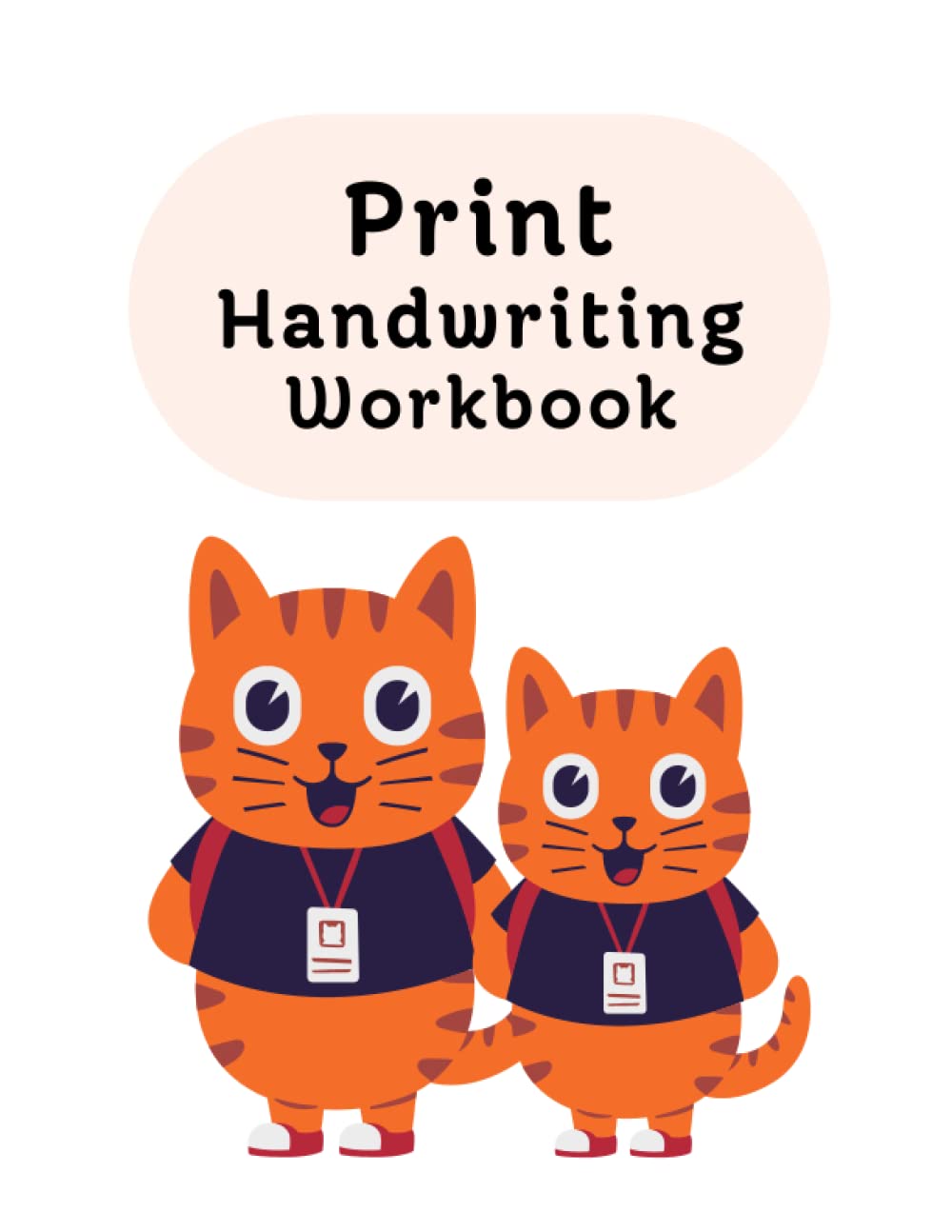Buy Cute Cats Print Handwriting Workbook: Large Size 8.5x11 Inches ...