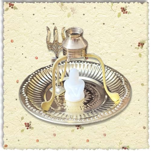 Buy Shivling Jal Abhishek Tripai Jaldhari Stand with Shiv Ling Brass ...