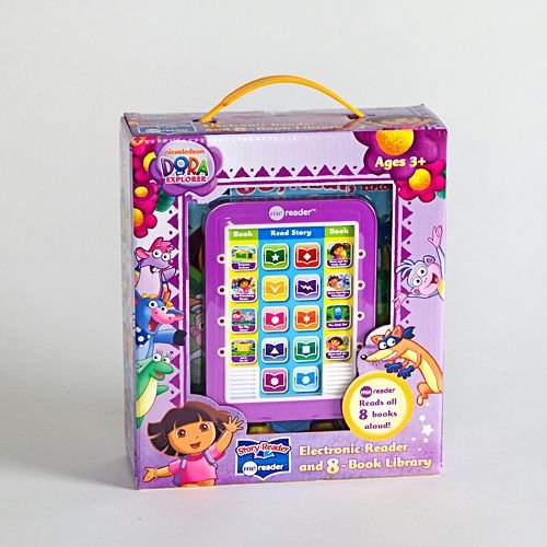 Dora the Explorer Me Reader & Books Set - Purple Electronic Storybook ...