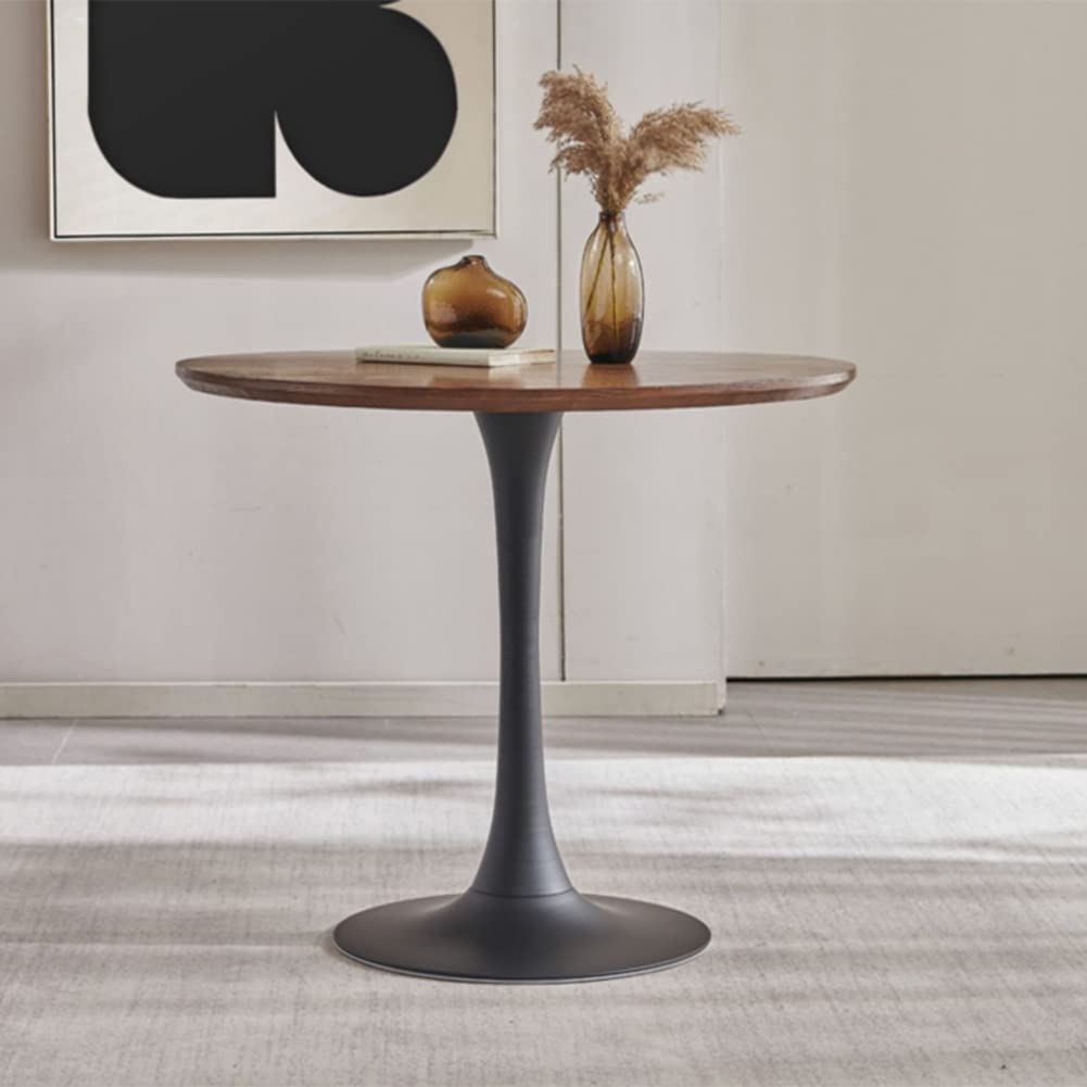 Ash Wood Table Bases Grey & Black Solid Ash Circular Racetrack Dining