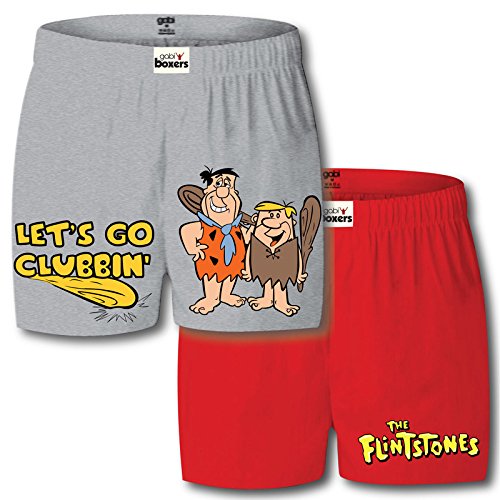 Buy Gabi Men's Flintstones Red and Grey Boxers Combo at Amazon.in
