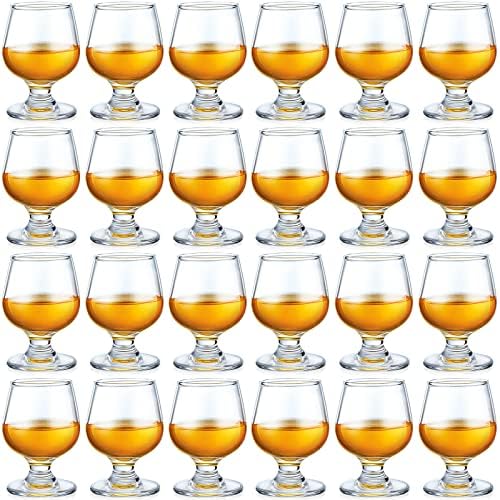 Amazon.com | Qunclay 24 Pcs Shot Glasses Shot Glass Cute Cognac Glasses ...