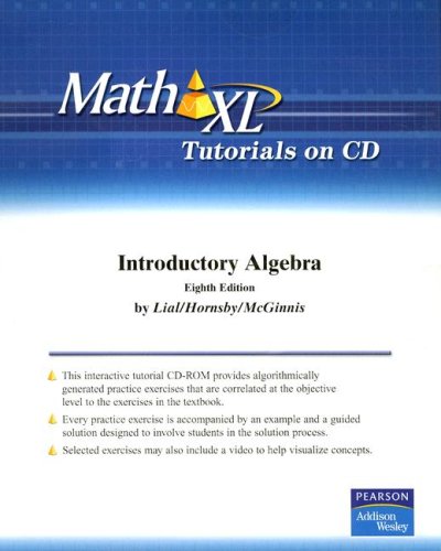 Introductory Algebra (Mathxl Tutorials on CD): Pearson/Addison Wesley ...