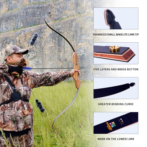Sanlida Eagle X9 Hunting Recurve Bow and Arrow Set for Adults and Hunters
