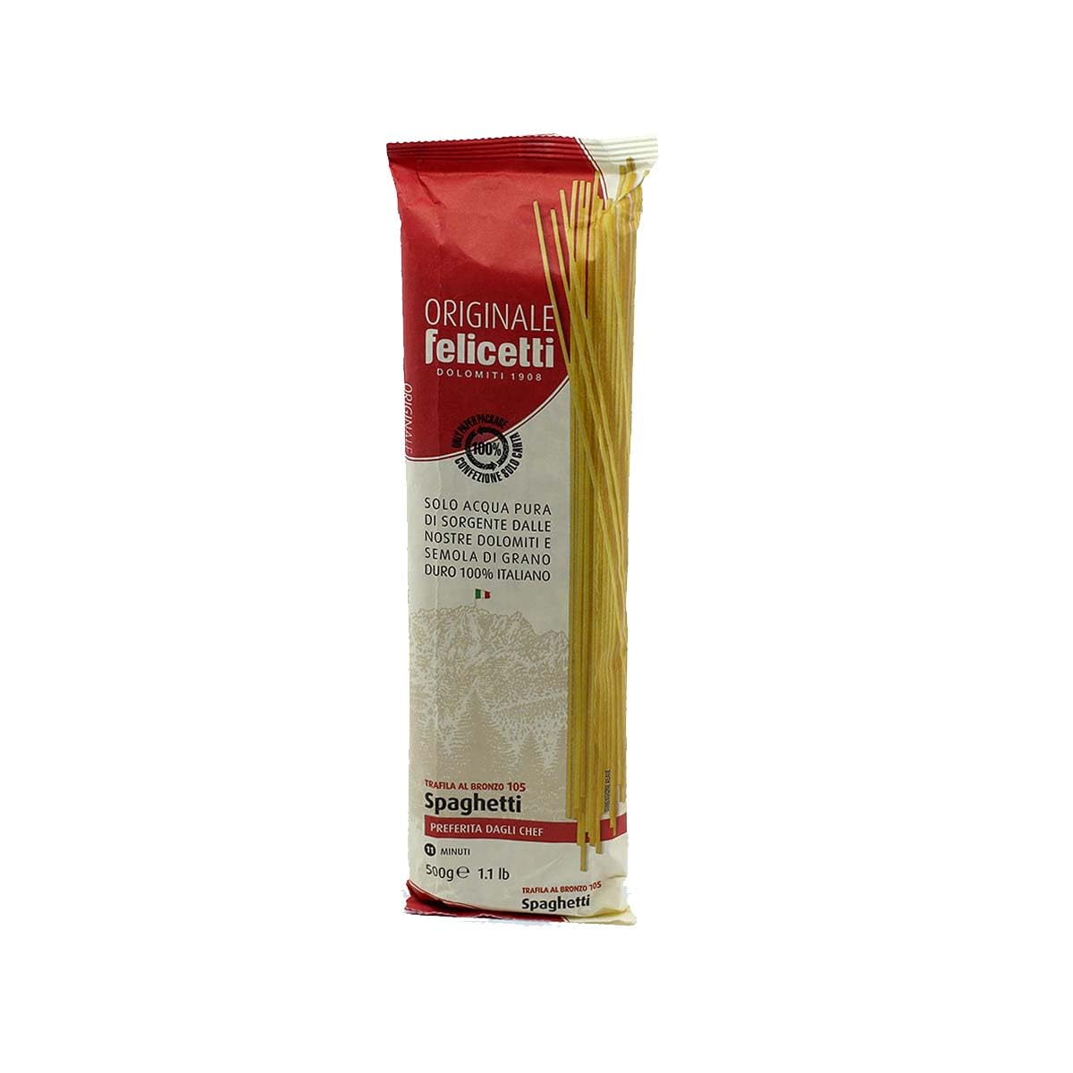 Amazon.com : Felicetti Originale Pasta - N°105 Spaghetti 500g (17.6oz ...