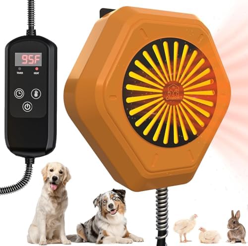 800W Dog House Heater, Pet House Heater with Over Heat Protection, Safe ...