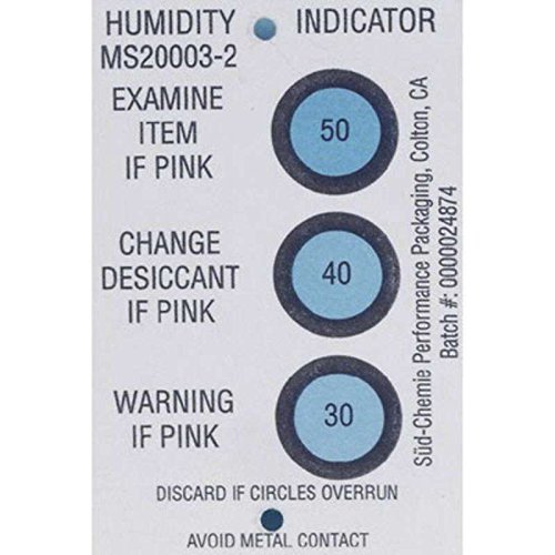 Amazon.com: Humidity Indicator Card 30-40-50% 3 Spots, 125 Cards/Can ...