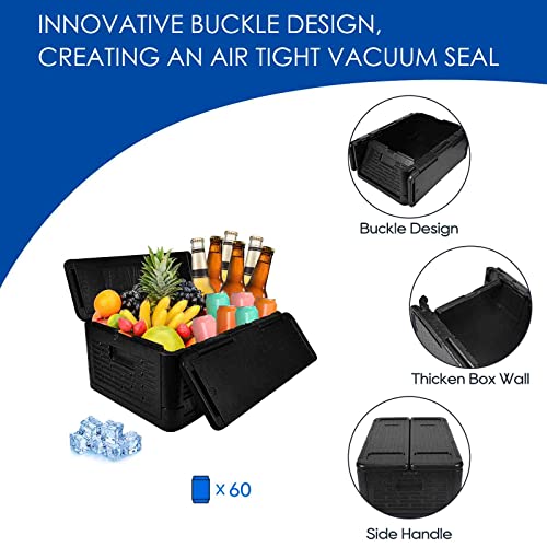 Snapklik.com : Camping Cooler, Collapsible 39L 60 Can Insulated Ice ...