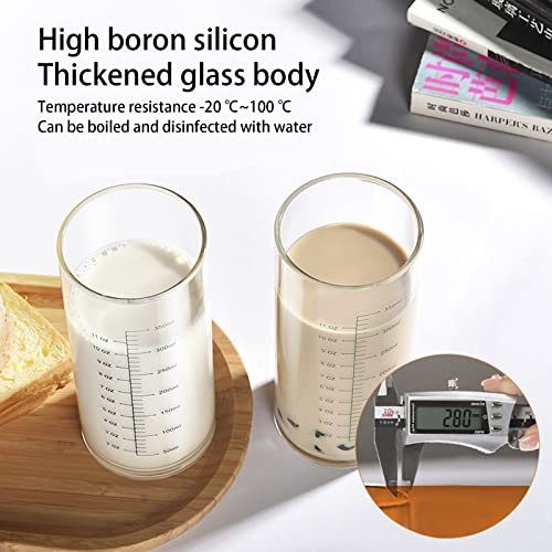 350ML Glass Measuring Cup with Double Scale Cold & Heat Resistant ...