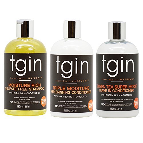Buy tgin Moisture Rich Sulfate Free Shampoo + Triple Moisture ...