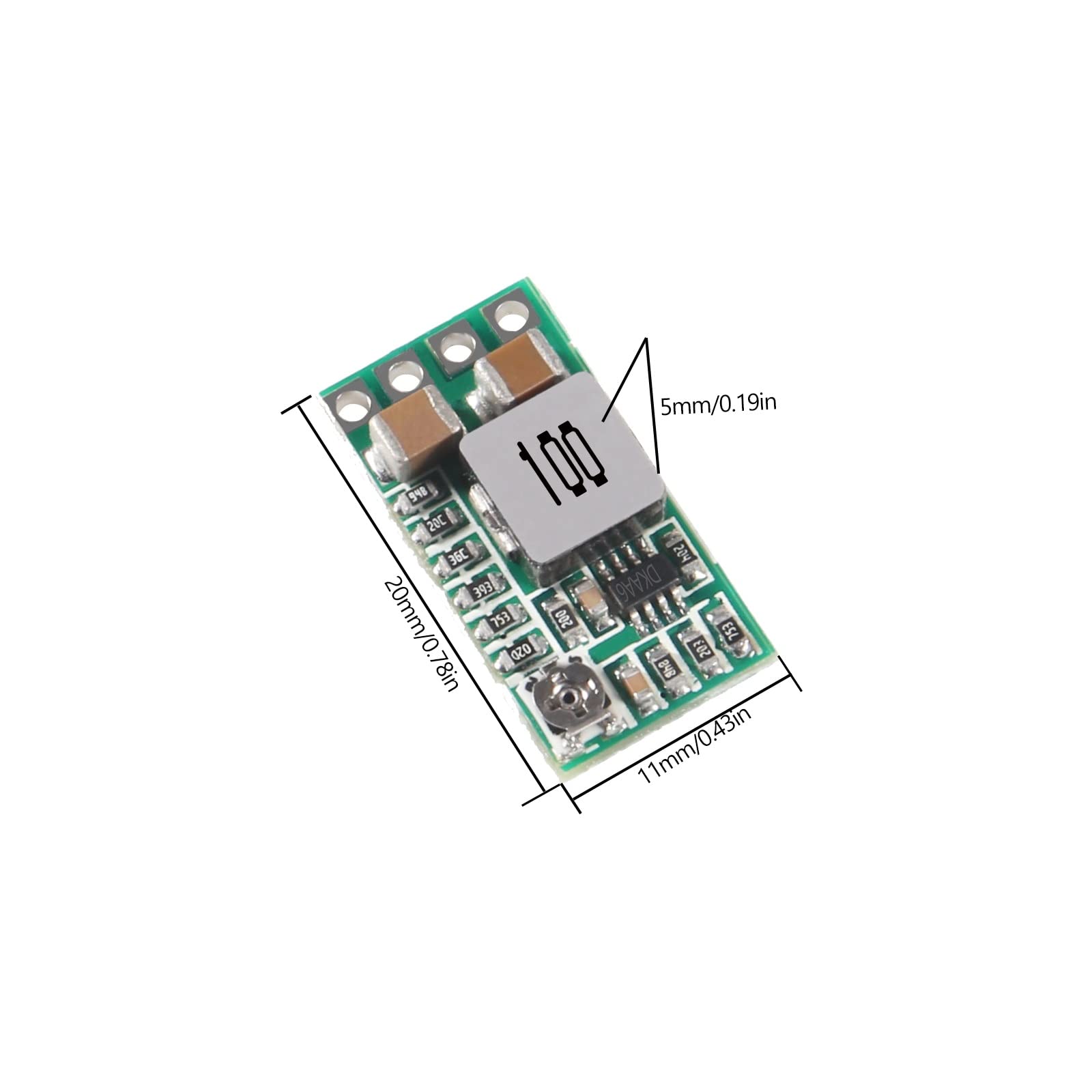 Snapklik.com : 20Pcs 5V Regulator Module Mini Voltage Reducer DC 4.5 ...