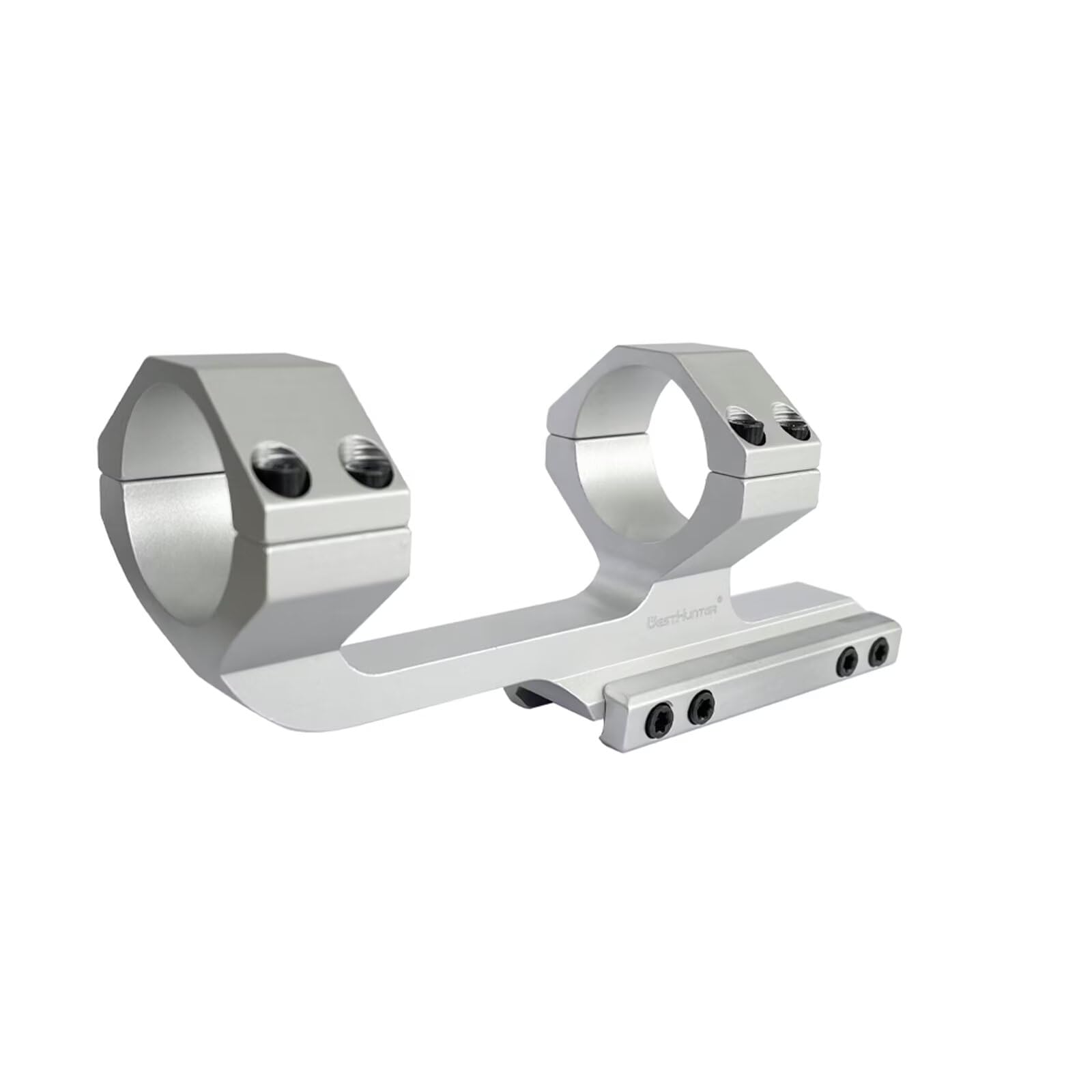 Snapklik.com : Optics 30 Mm Cantilever Picatinny Scope Mount Silver