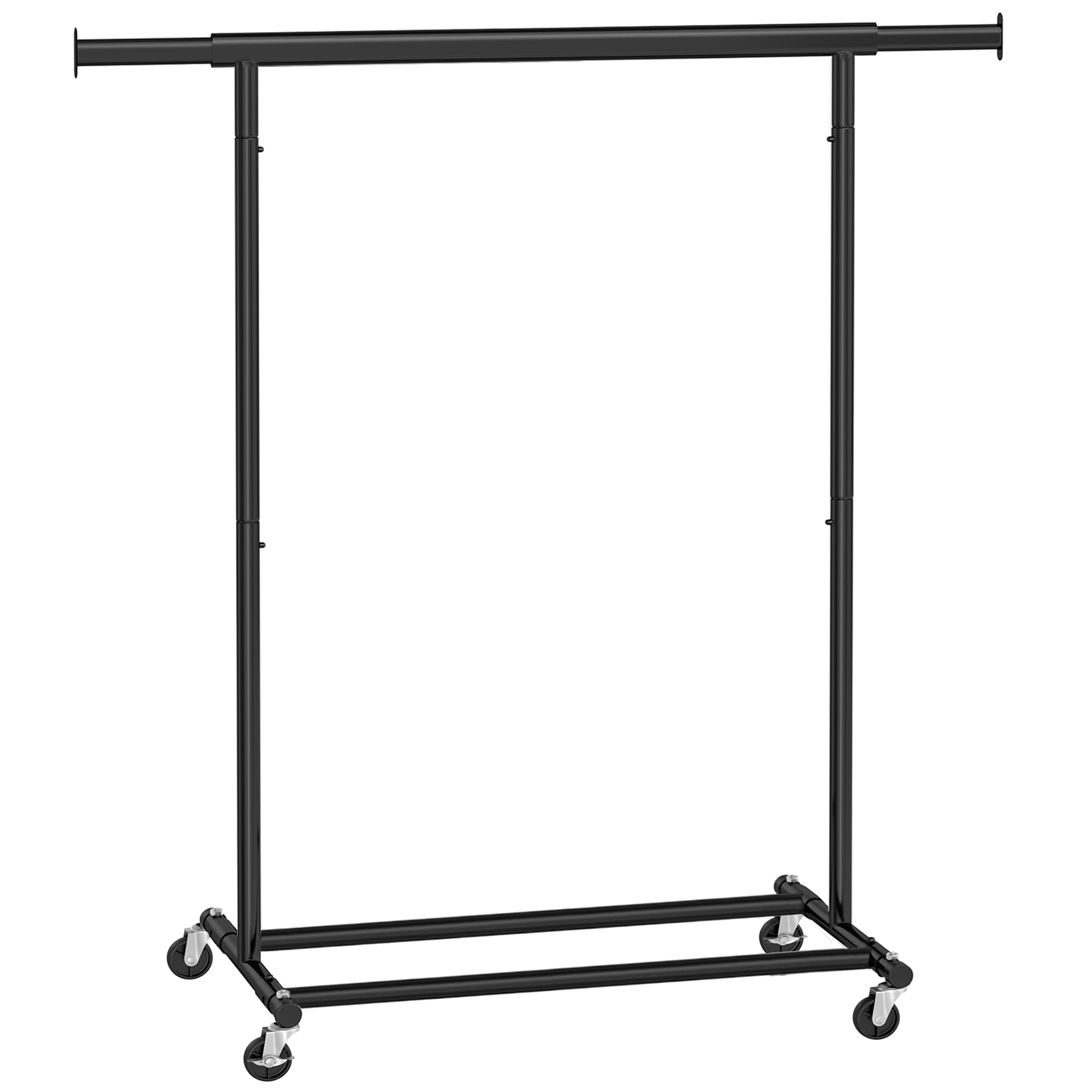 Amazon.com: SONGMICS Clothes Rack with Wheels, Heavy-Duty Clothing Rack ...