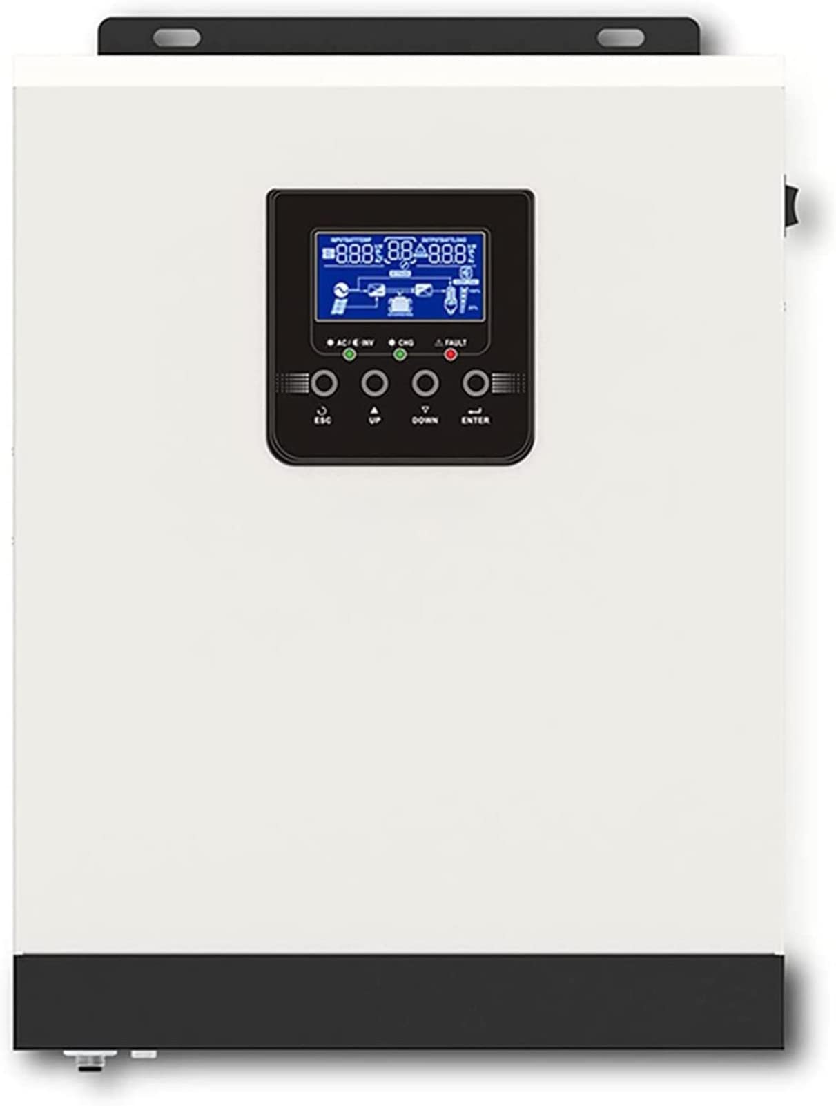 Buy 3000VA 2400W Solar Hybrid Inverter 24VDC 220VAC Building in 50A ...