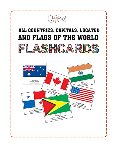Amazon.com: ALL COUNTRIES, CAPITALS, LOCATED AND FLAGS OF THE WORLD ...
