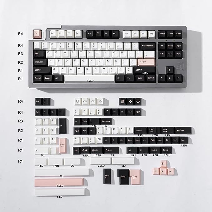 MB Olivia KEYCAPS, DYE SUB PBT, Cherry Profile Suitable for Full Size ...