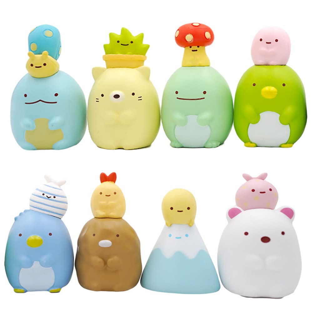 Buy Mini Sumikko Gui Figures, 8PCS Birthday Cake Topper Decorations ...
