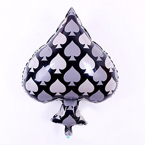 Party Land Spade playing Card Casino foil Balloons / Card Party ...