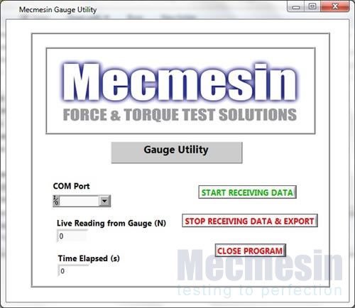Mecmesin Force Gauge Utility Software: Amazon.com: Industrial & Scientific
